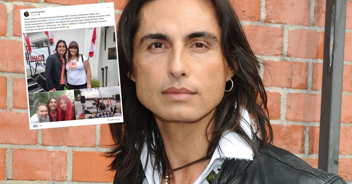 Ivan Komarenko wrócił do Polski z Rosji. Poszedł na manifestację ...