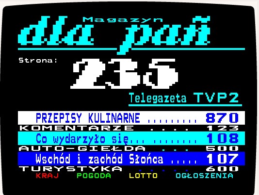Tak wyglądały początki "internetu" na polskich telewizorach. System ...