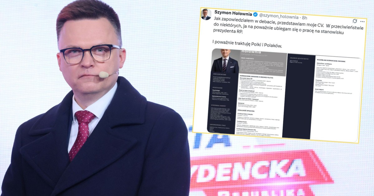 Szymon Hołownia pochwalił się CV. Ostra reakcja kontrkandydata. "Błagam" - Wiadomości