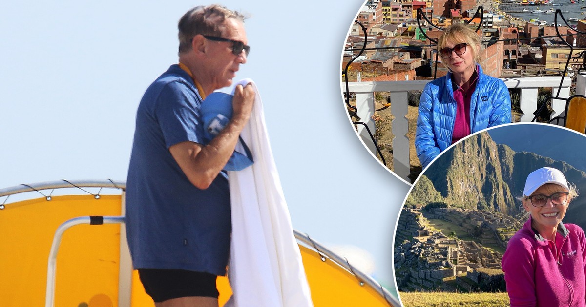 Jan Englert wypoczywa na Helu bez żony. Dlaczego? Ścibakówna szaleje w Peru