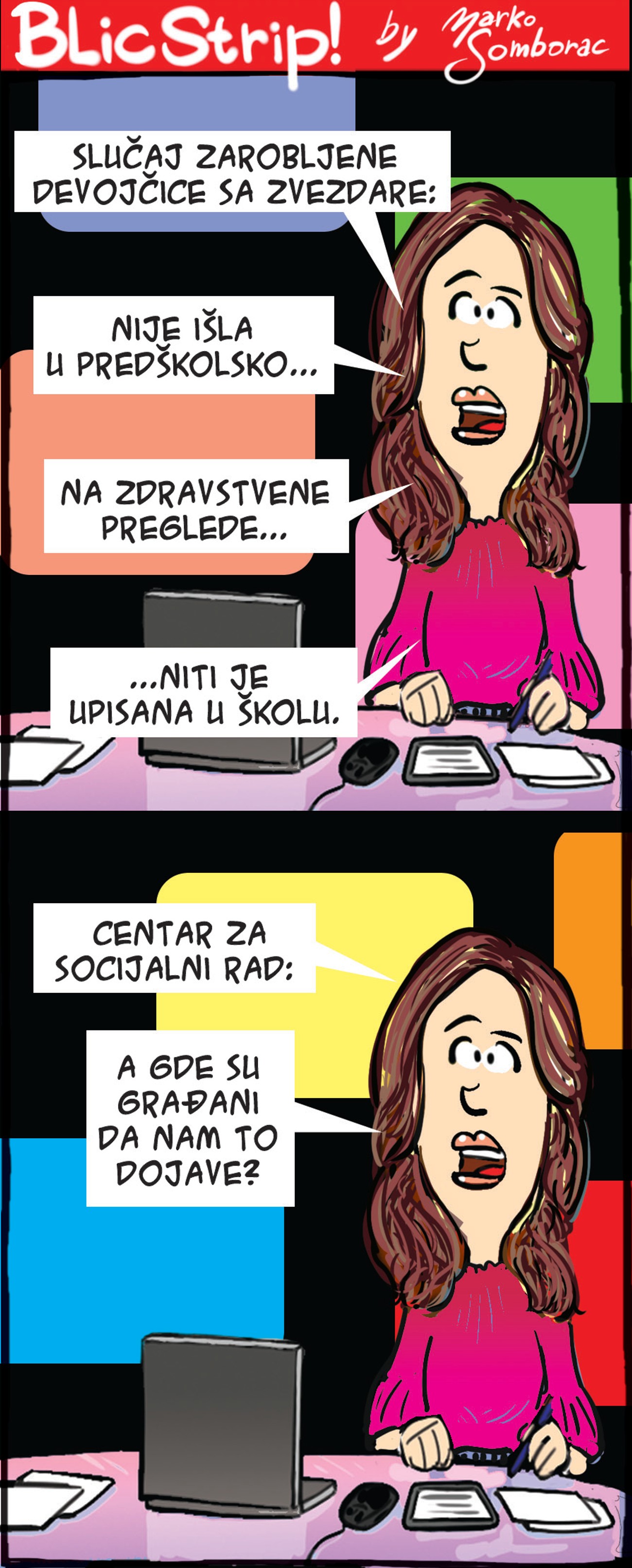 Blic strip Marka Somborca - Blic