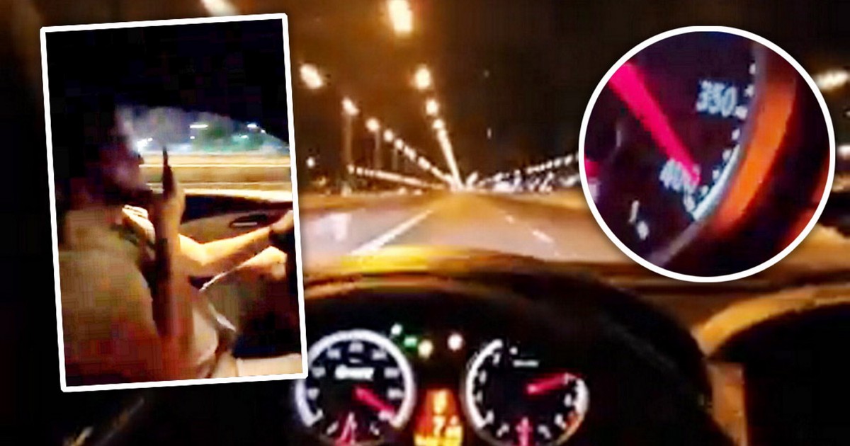 Warszawa. Jechał z prędkością 390 km/h, a jego kolega to nagrywał