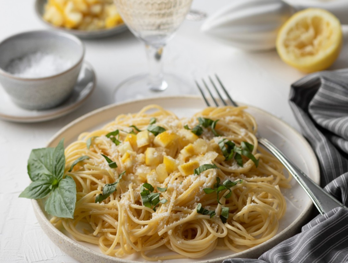 Kremasta, osvežavajuća pasta sa limunom gotova za 15 minuta po receptu ...