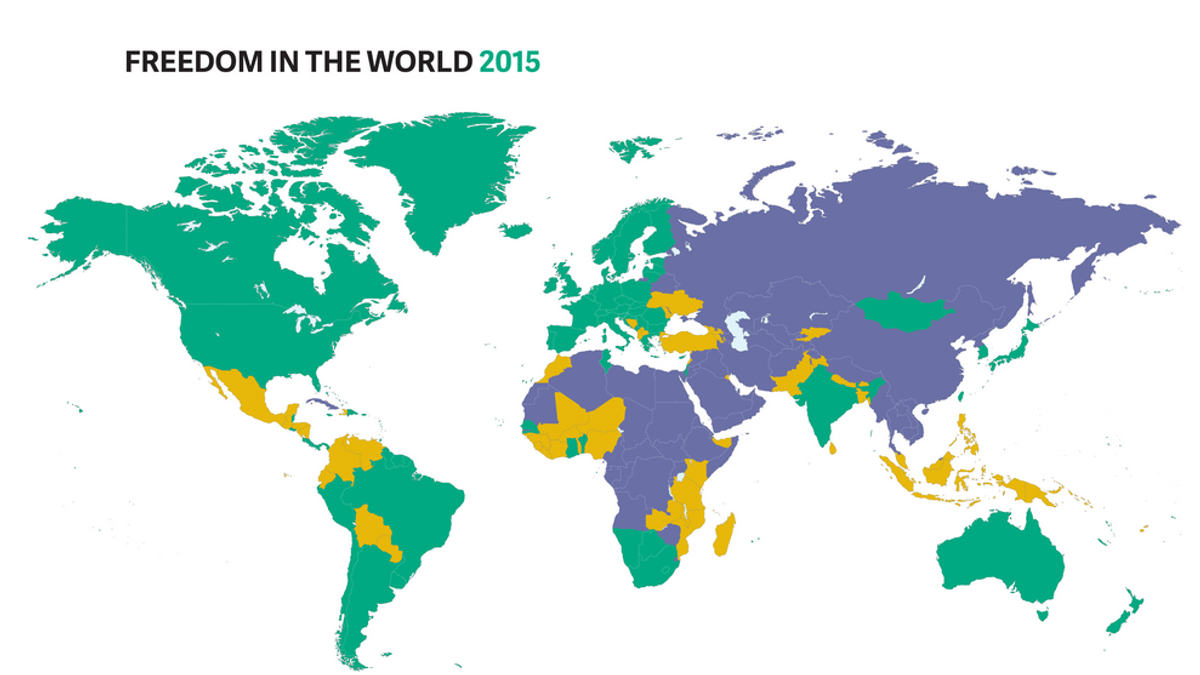 Objavljena je mapa NAJSLOBODNIJIH zemalja sveta, pogledajte kako stoji ...