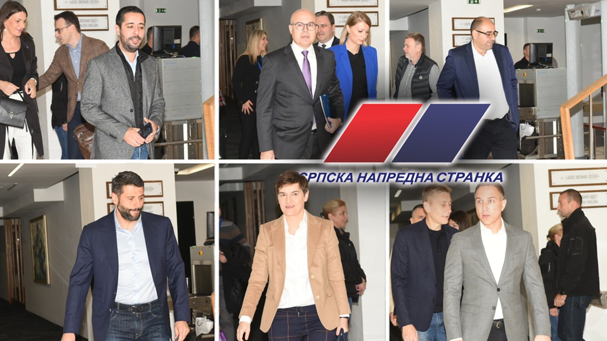 DAN D ZA NOVU VLADU SRBIJE Počela sednica Predsedništva i Glavnog odbora SNS: Danas dobijamo ...