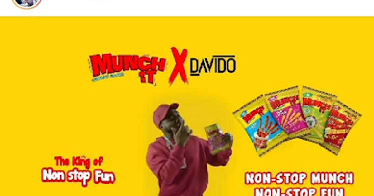 Non-stop fun: MUNCH IT snack welcomes Davido as its first brand ...