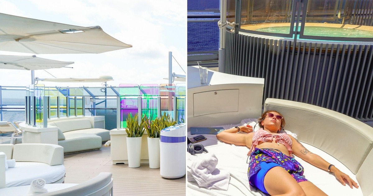 I got access to the VIP lounge on a Virgin Voyages cruise ship and ...