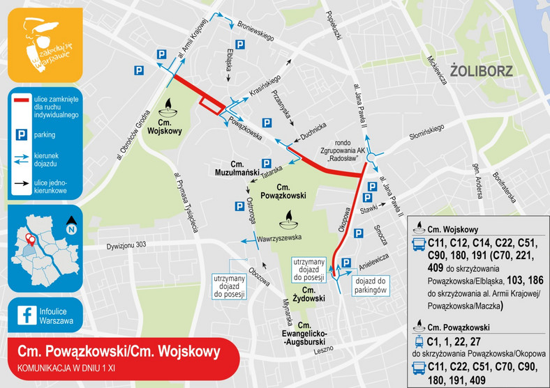 Jak dojechać na cmentarz 1 listopada we Wszystkich Świętych 2022? Mapy, parkingi i objazdy ...