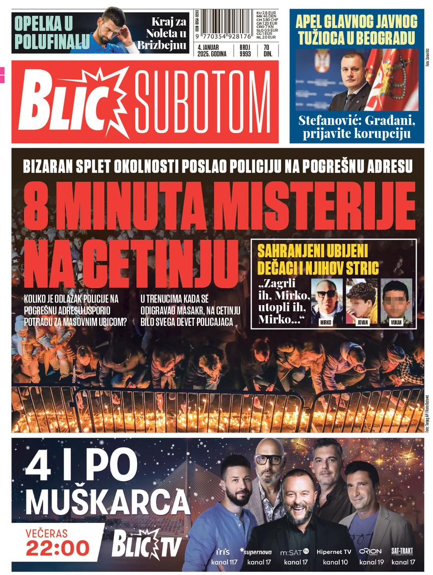 Naslovna strana za 4.1. - Blic