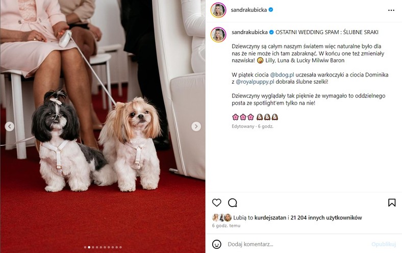 Wielka zmiana po ślubie nie tylko dla Sandry Kubickiej. Chodzi o jej ...