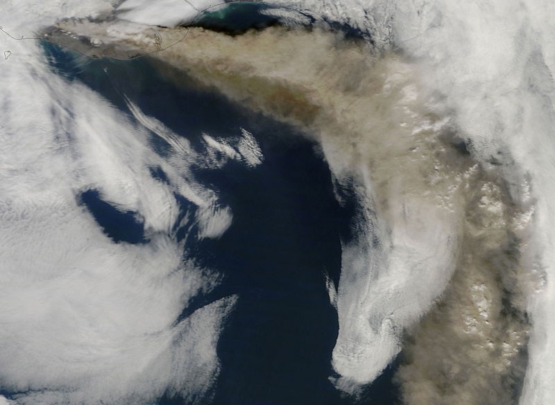 Wybuchy wulkanów widziane z kosmosu - Wiadomości