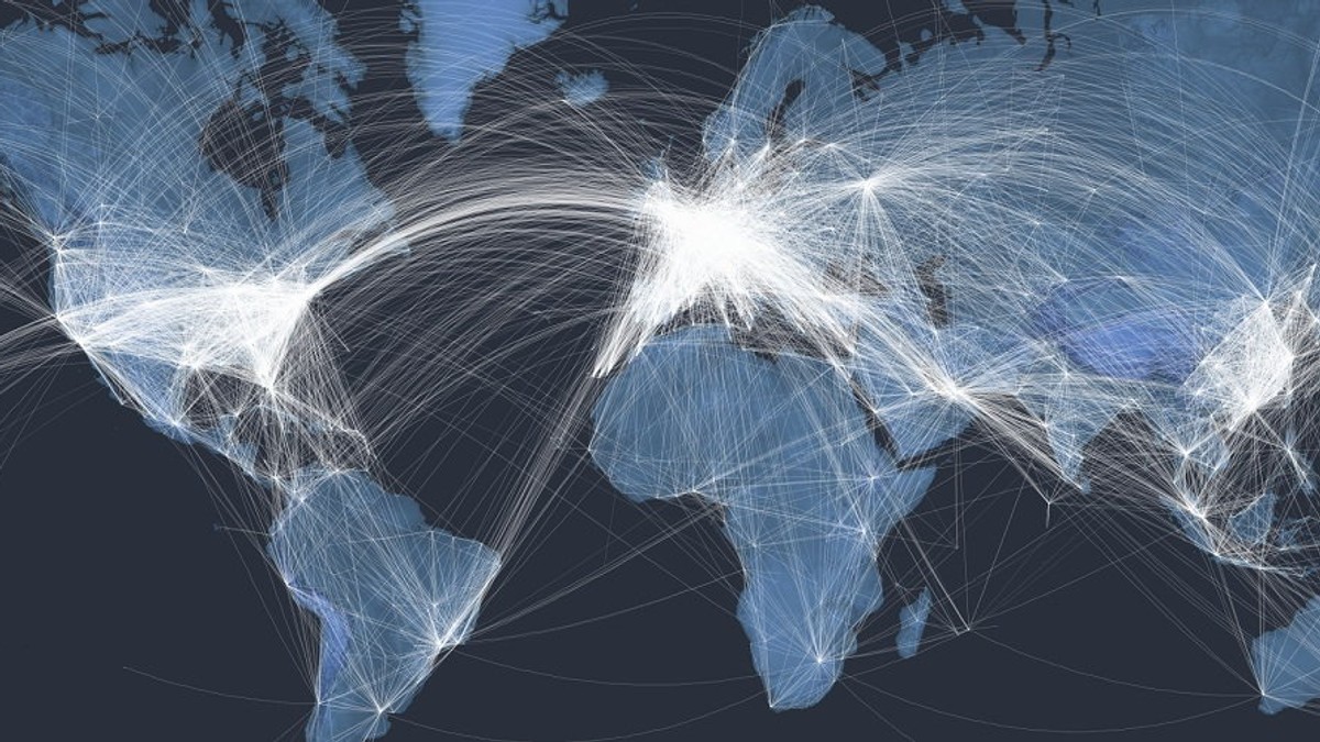 Kao paukova mreža: Mapa svih aviona koji trenutno lete - Blic