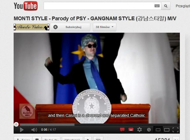 Włosi parodiują swojego premiera. "Monti Style" hitem sieci - Dziennik.pl