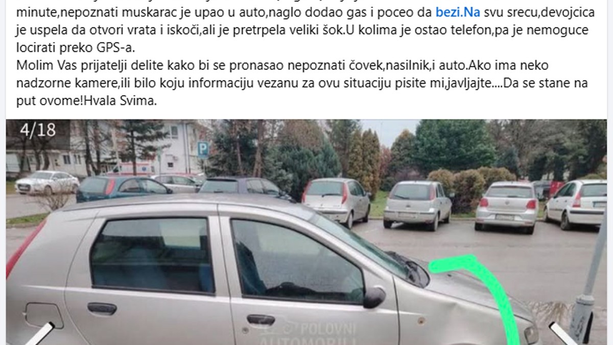 Ovo je automobil koji je ukraden u Obrenovcu: U momentu krađe devojčica bila u kolima - Blic
