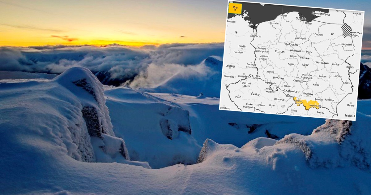 IMGW ostrzega przed opadami śniegu. Uwaga na Śląsku i w Małopolsce