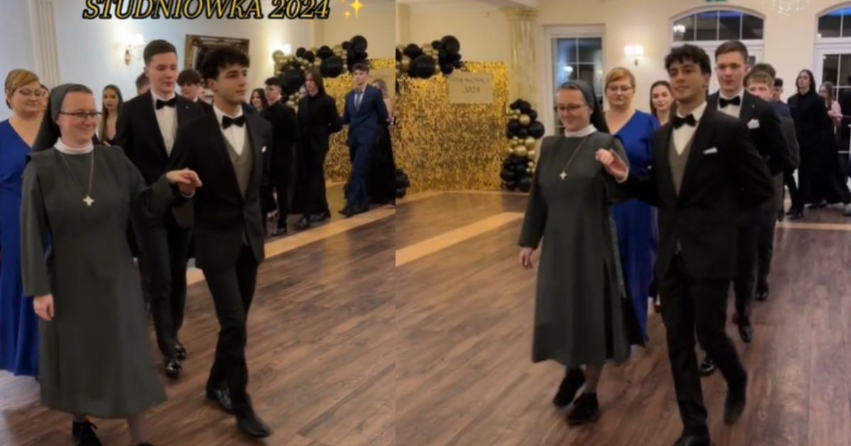 Zakonnica zatańczyła na studniówce. Filmik jest hitem na TikToku - Kobieta