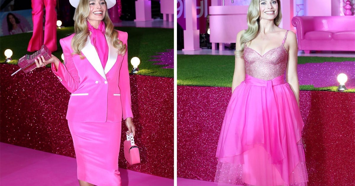 Margot Robbie looked like she stepped right out of a Barbie box in 2 ...