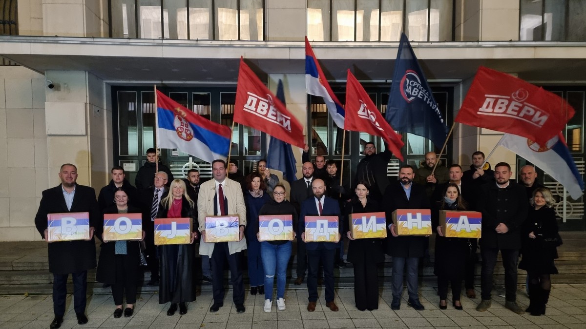 Izborna lista "Nacionalno okupljanje" na izborima u Vojvodini nastupa ...