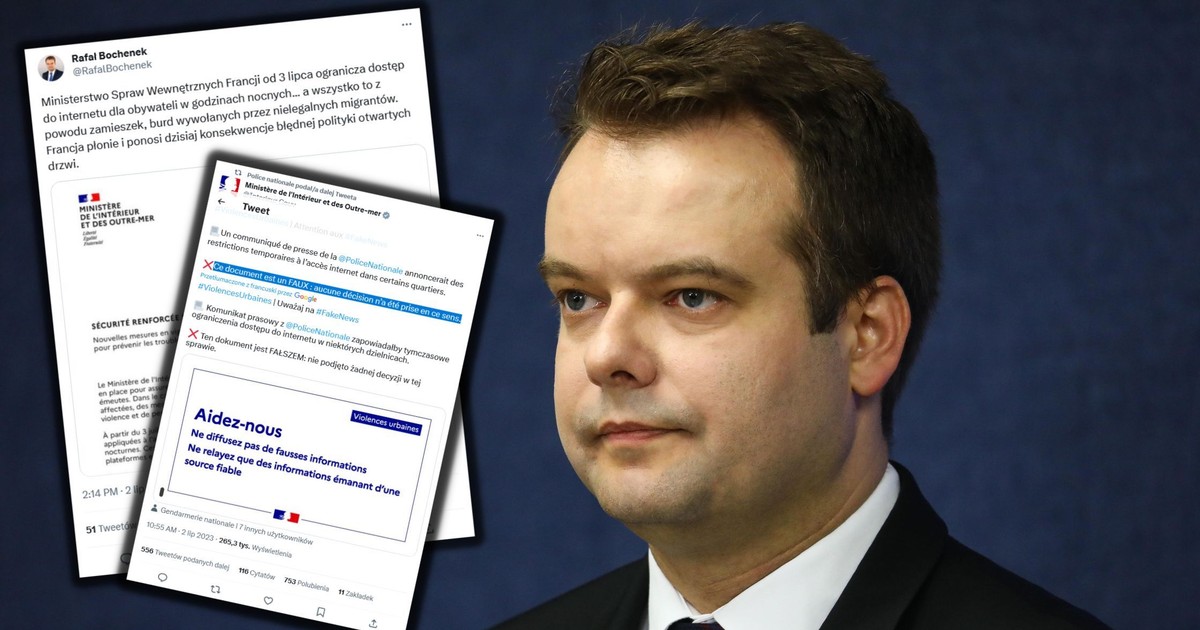 PiS "relacjonuje" zamieszki we Francji. Rzecznik partii powielił fake ...