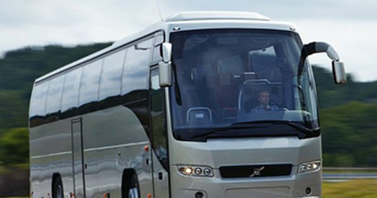 Volvo 9500 wjeżdża do Polski