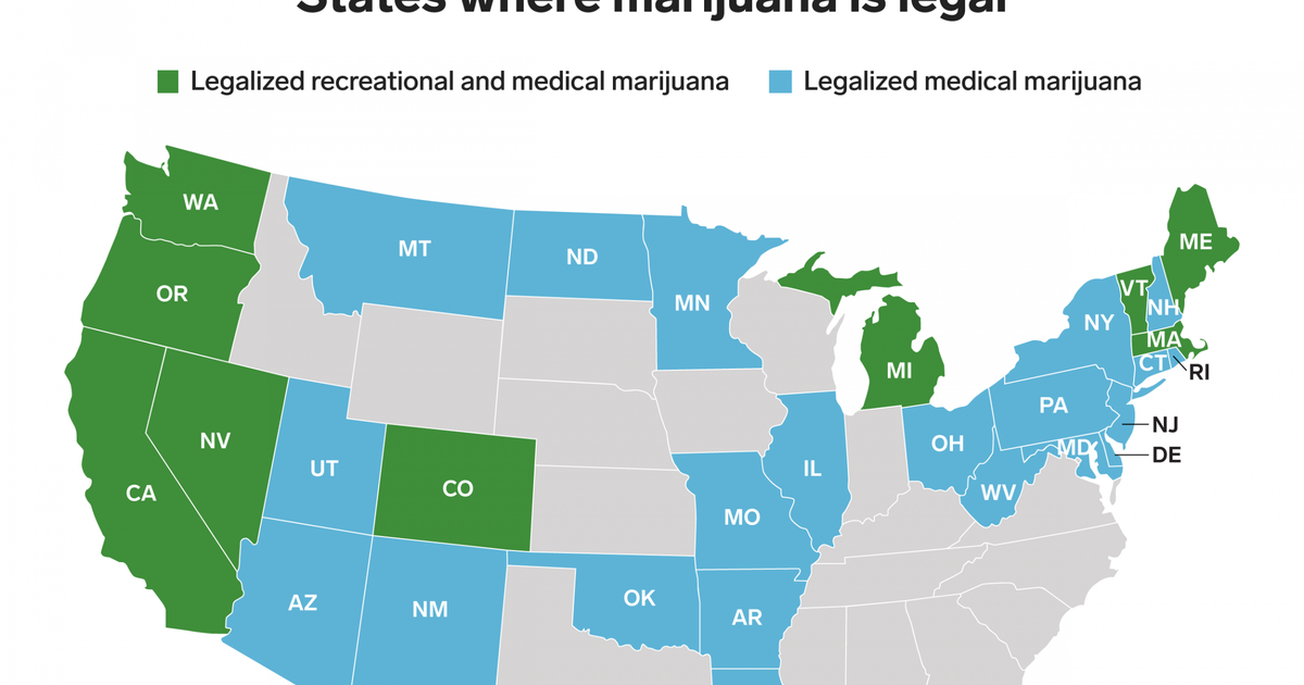 This map shows every US state where pot is legal | Business Insider Africa