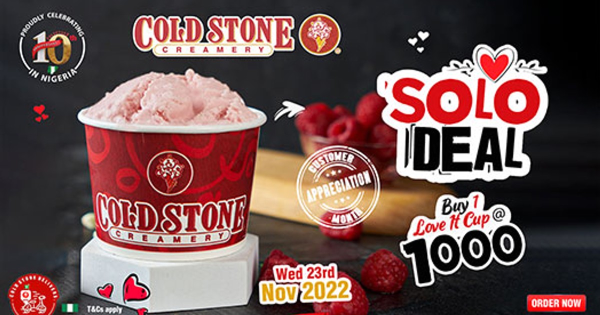 Indulge in Cold Stone’s Black Friday and solo deal this November ...