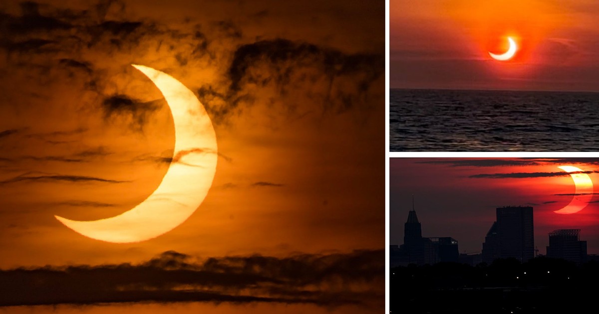 Stunning images show the rare solar eclipse that just partially ...