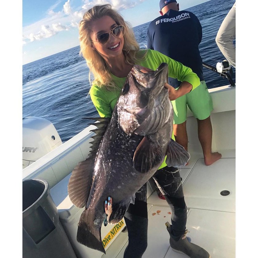 Jej pasją jest wędkarstwo. Wyciąga z wody imponujące okazy