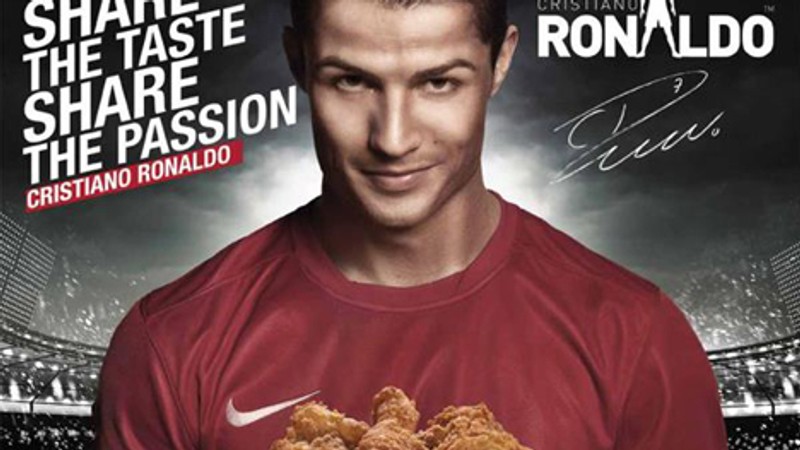 Cristiano Ronaldo w reklamie KFC - Ofsajd