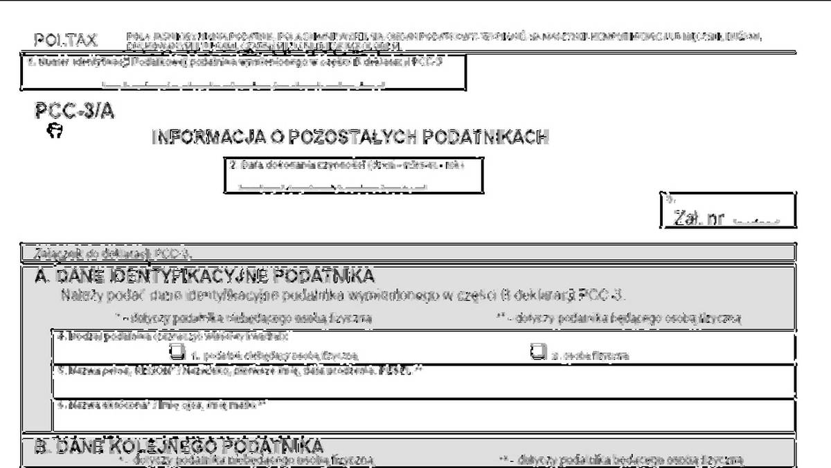 Formularz PCC3A