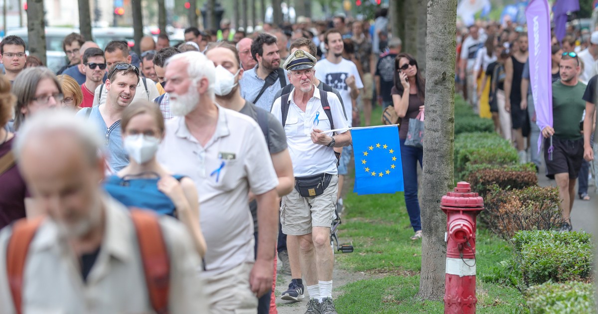 A Pegasus-botrány miatt tüntettek Budapesten - fotók - Blikk