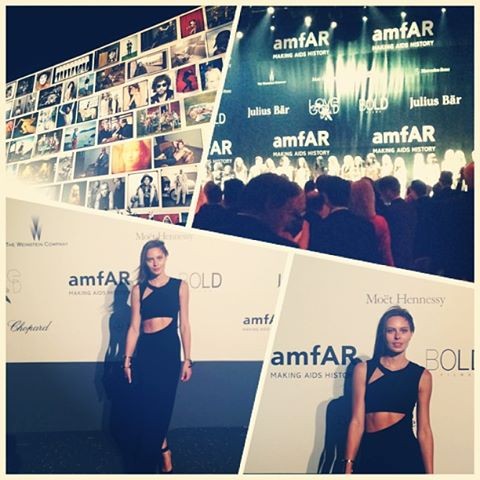 Amanda Streich, polska playmate "Playboya", na gali amfAR - Plejada.pl