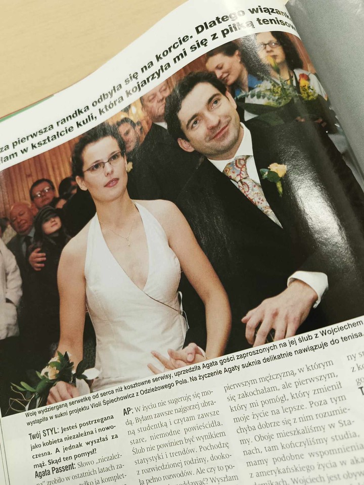 Agata Passent pokazywała w prasie zdjęcia z pierwszego ślubu. "Wojtek ...