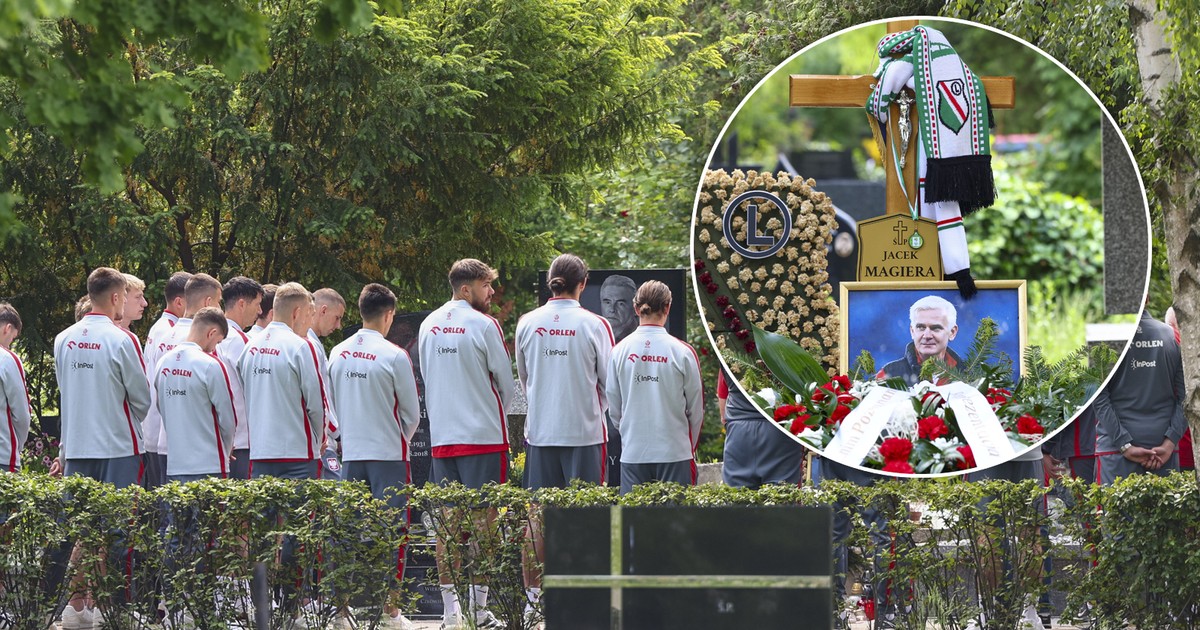 Chwile zadumy na zgrupowaniu. Kadra odwiedziła grób Jacka Magiery