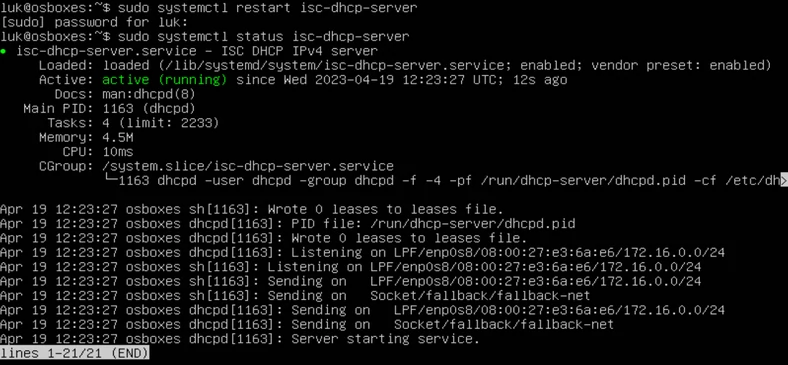 Kurs systemu Linux dla ambitnych: Serwer DHCP, translacja adresów NAT, cz. 7