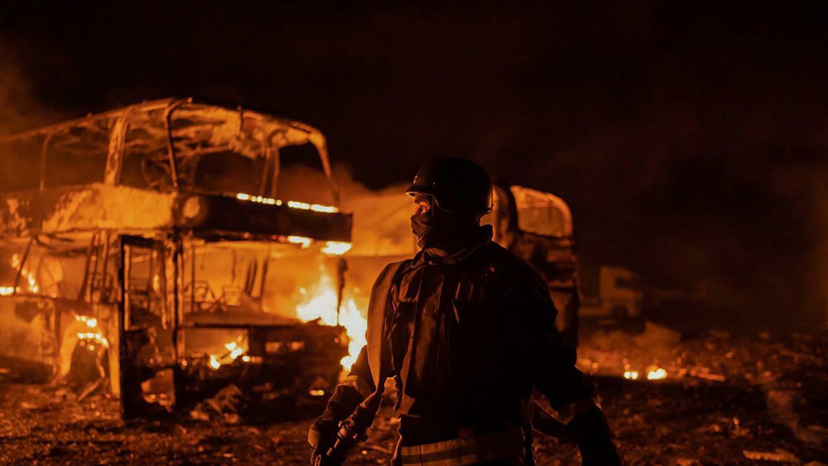 Objavljen audio snimak "izuzetno intenzivnog" napada na Kijev - Blic