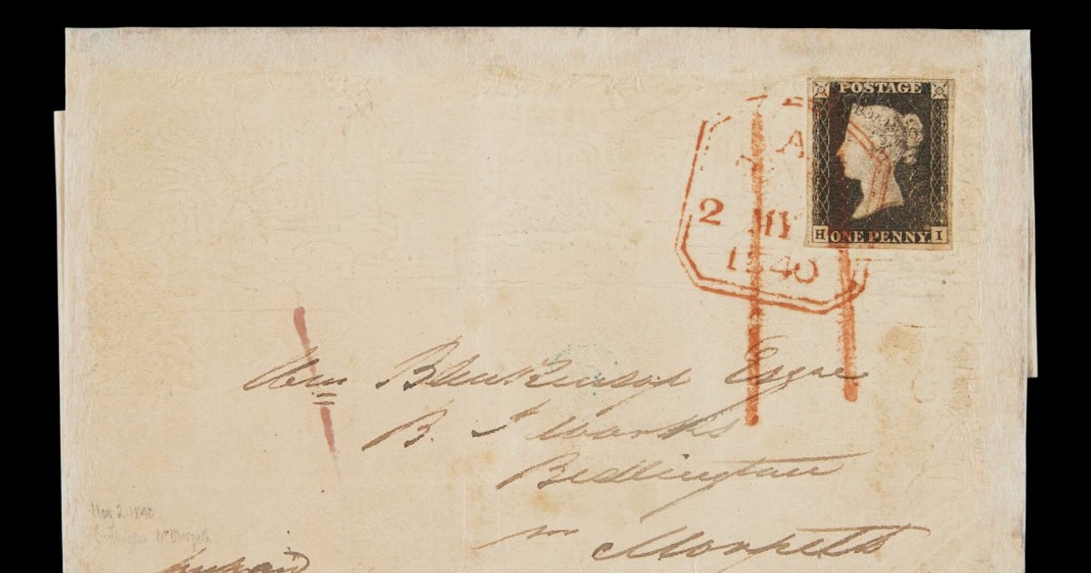 Rare postage 'gem' featuring the world's first adhesive stamp to be ...