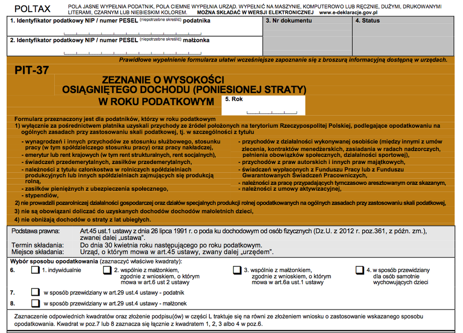 PIT-37: krok po kroku - Prawo i podatki - Forbes.pl