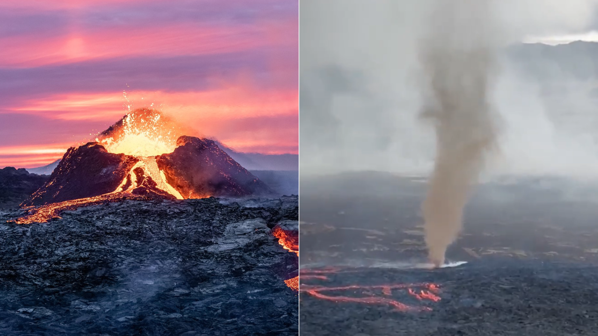 Impozantný prírodný úkaz: Nad sopkou sa vytvoril malý prachový vír. Ako ...