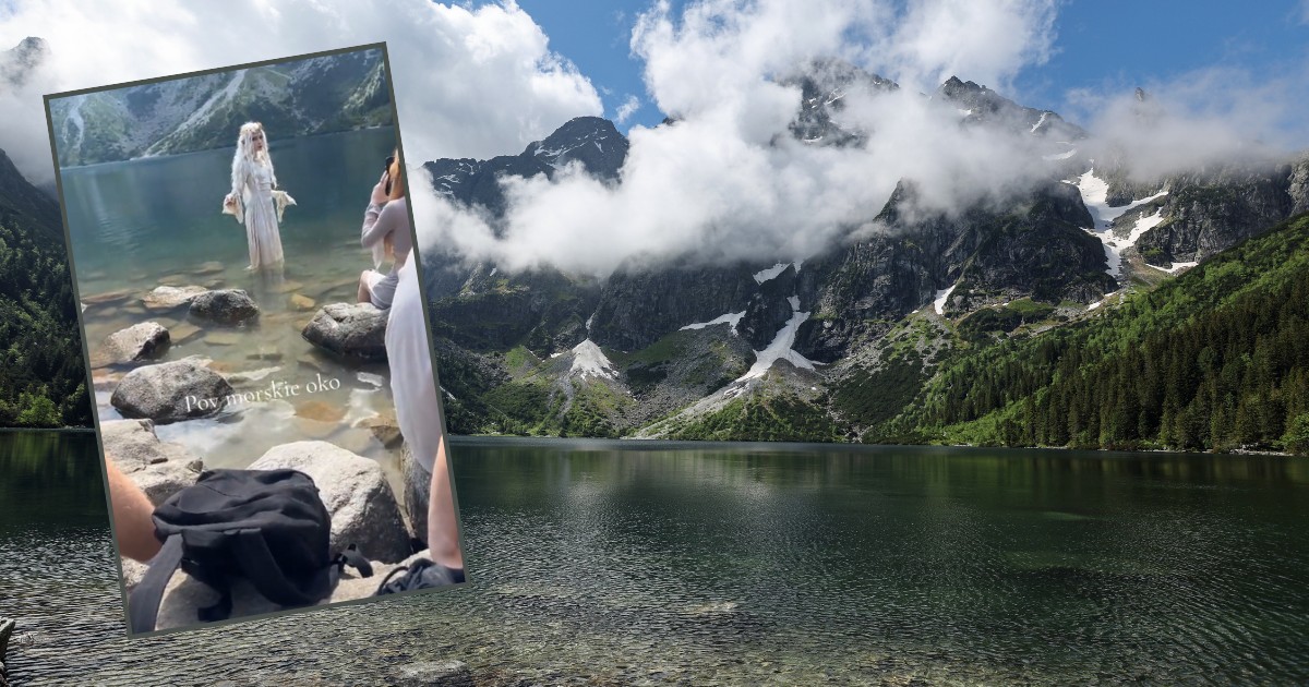 Nimfy urządziły sobie sesję w Morskim Oku. Turyści są zniesmaczeni. "To ...