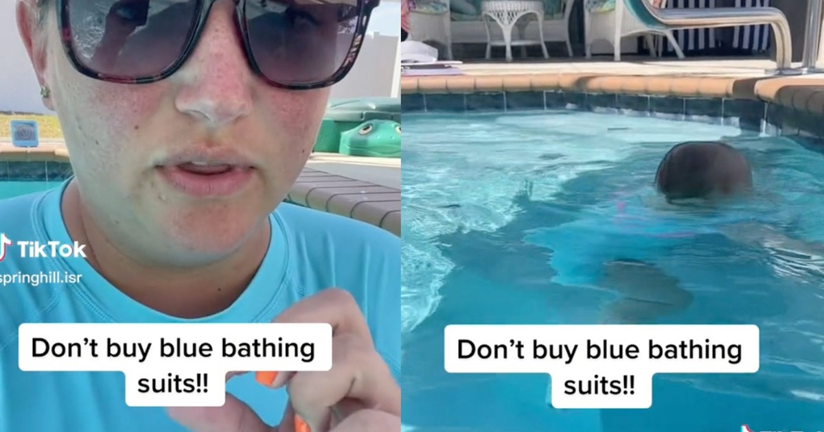 A viral TikTok showed how kids wearing blue swimsuits can quickly ...