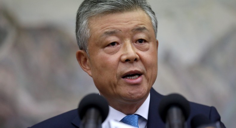 China's UK embassy demanded Twitter launch a 'thorough' investigation after its ambassador's ...