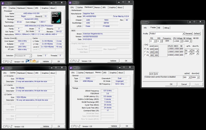 AMD Athlon II 170u, Athlon II X2 250u, Athlon II X2 260u, czyli ...