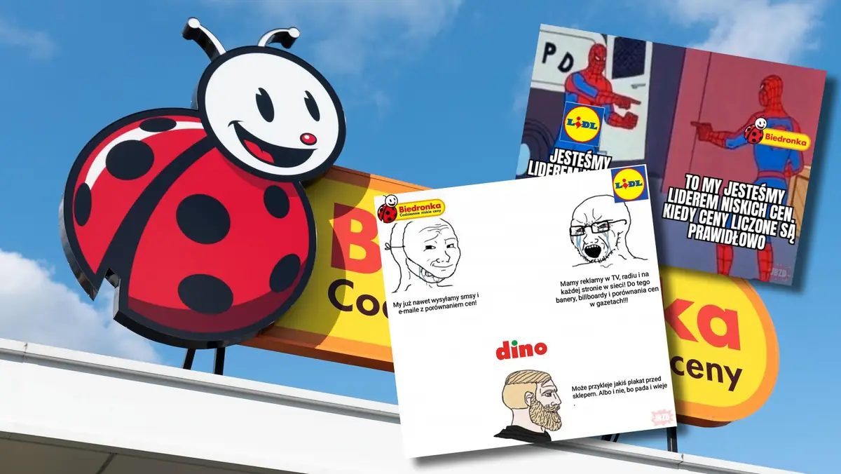 Walka Biedronki z Lidlem na prześmiesznych memach. Musisz to zobaczyć