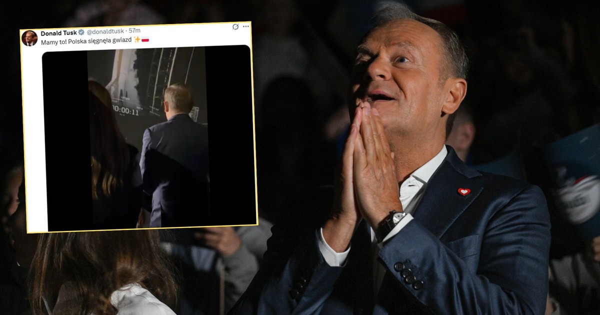 Start rakiety Falcon 9. Donald Tusk pisze o locie Polaka w kosmos. Trzy ...