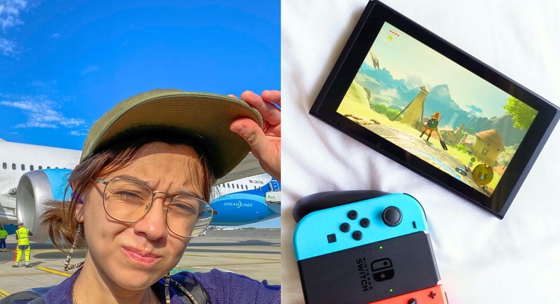 I'm a travel reporter, and my Nintendo Switch makes time go by so fast ...