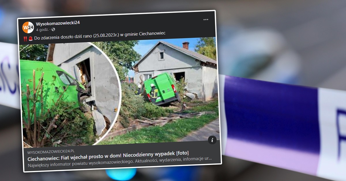 Groźny wypadek. Bus wbił się w dom, w środku była matka z trójką dzieci ... Groźny wypadek. Bus wbił się w dom, w środku była matka z trójką dzieci ...