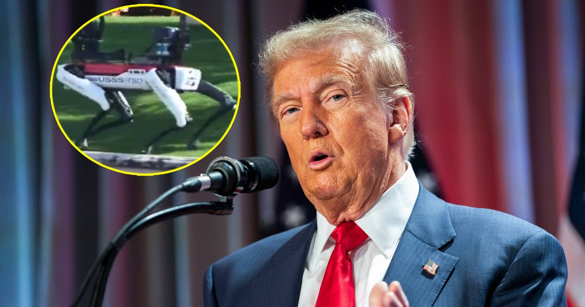 Sceny jak z "RoboCopa". Pies robot na posiadłości Donalda Trumpa - Film