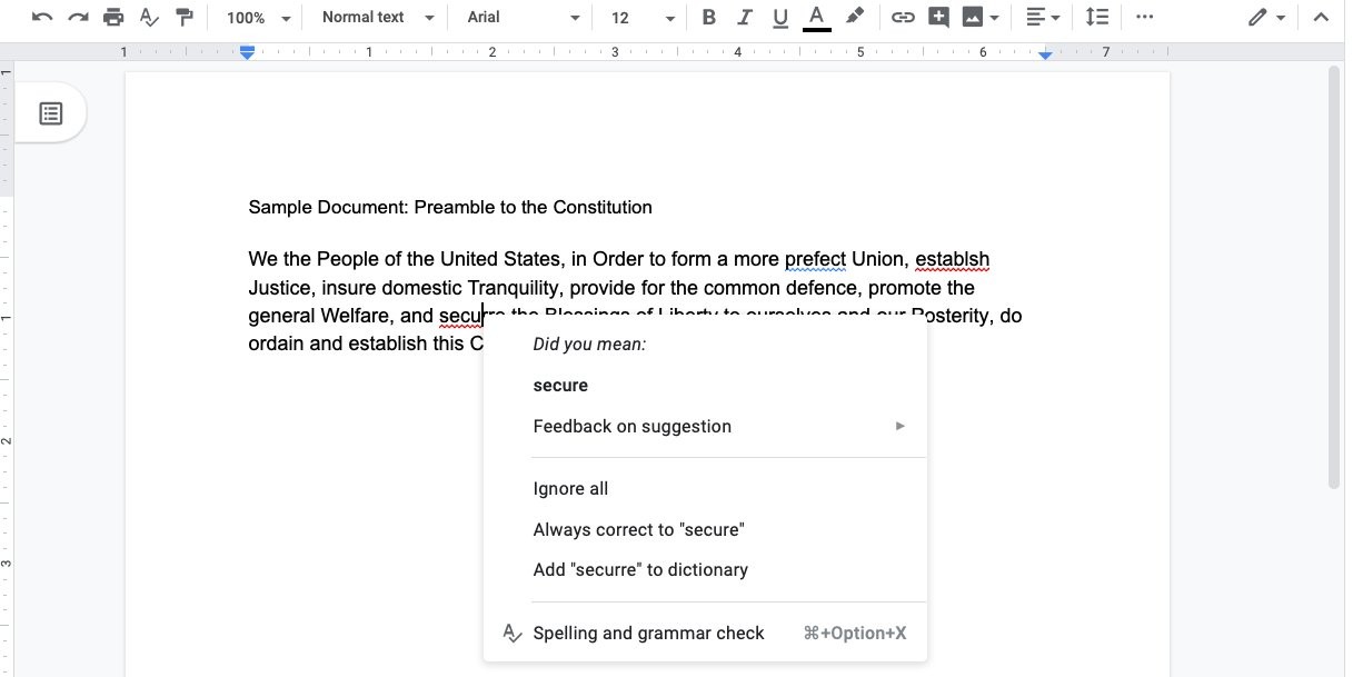 How To Run A Spell Check In Google Docs In 2 Ways To Fix Spelling And 