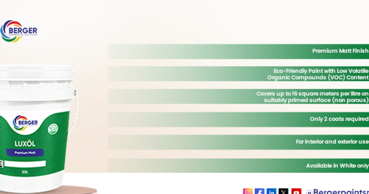 Berger Paints introduces Nigeria’s first eco-friendly fatt Finish Paint ...